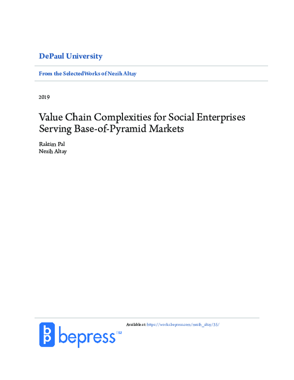 Pdf Identifying Key Success Factors For Social Enterprises Serving