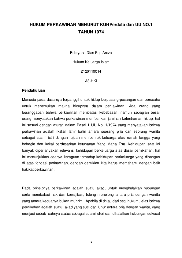(PDF) Hukum Perkawinan