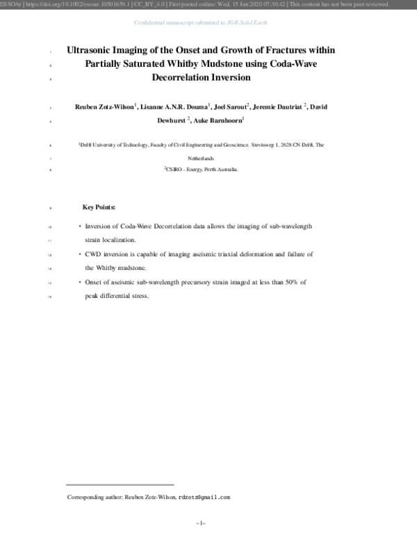 (PDF) Ultrasonic Imaging of the Onset and Growth of Fractures within ...