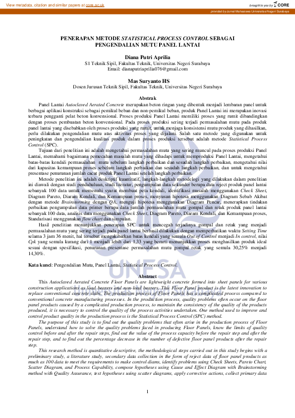(PDF) Penerapan Metode Statistical Process Control Sebagai Pengendalian ...