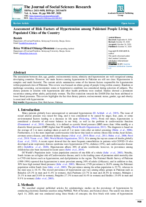 (PDF) The Journal of Social Sciences Research