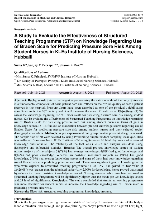 PDF A Study To Evaluate The Effectiveness Of Structured Teaching pdf-a-study-to-evaluate-the-effectiveness-of-structured-teaching