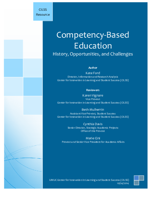 (PDF) Competency-Based Education