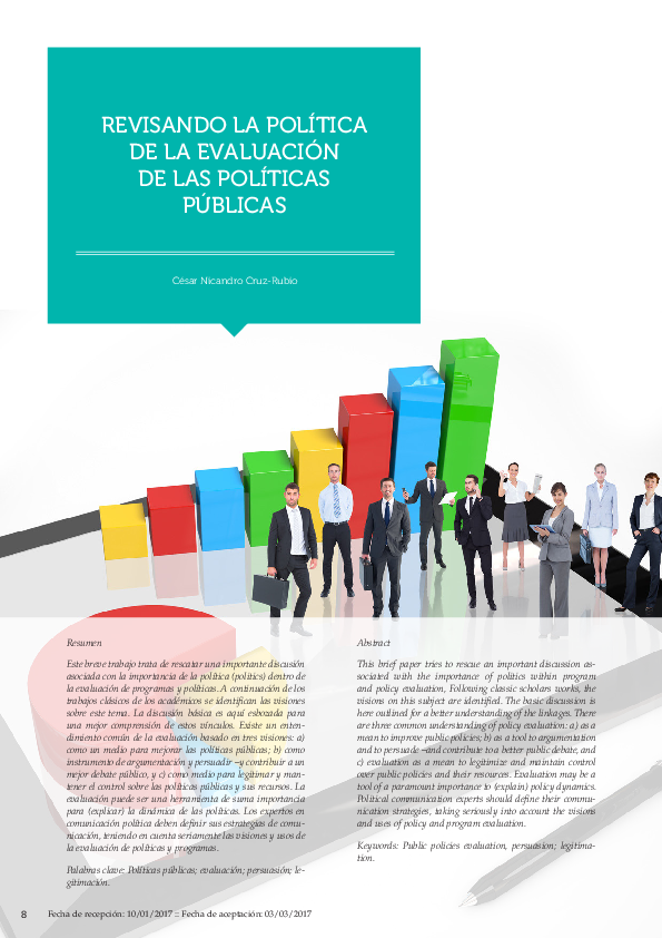 (PDF) Revisando la política de la evaluación de las políticas públicas