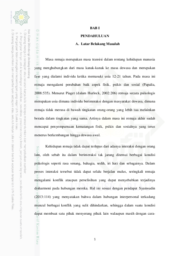 (PDF) Hubungan Kematangan Kepribadian Dengan Perilaku Memaafkan Pada ...