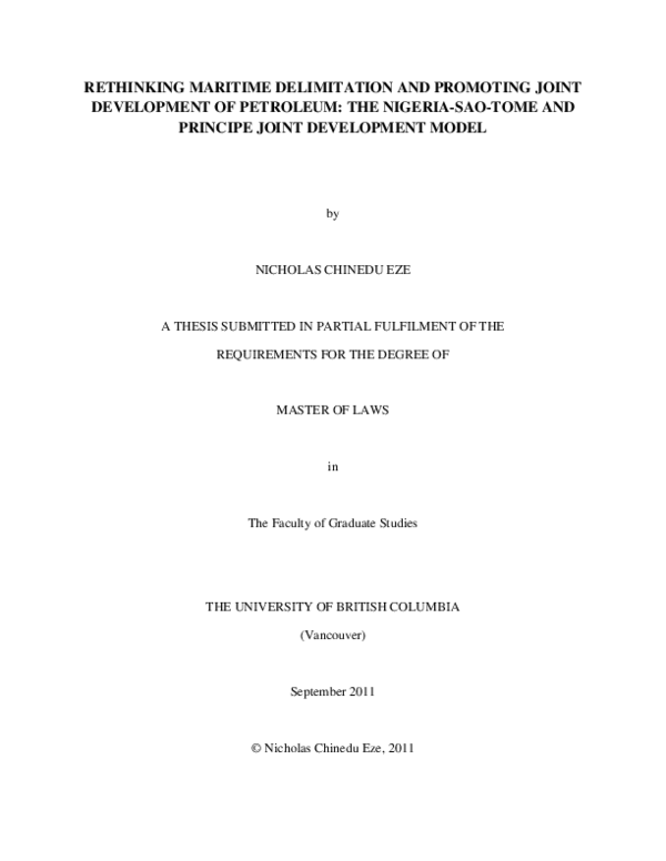 (PDF) Rethinking maritime delimitation and promoting joint development ...