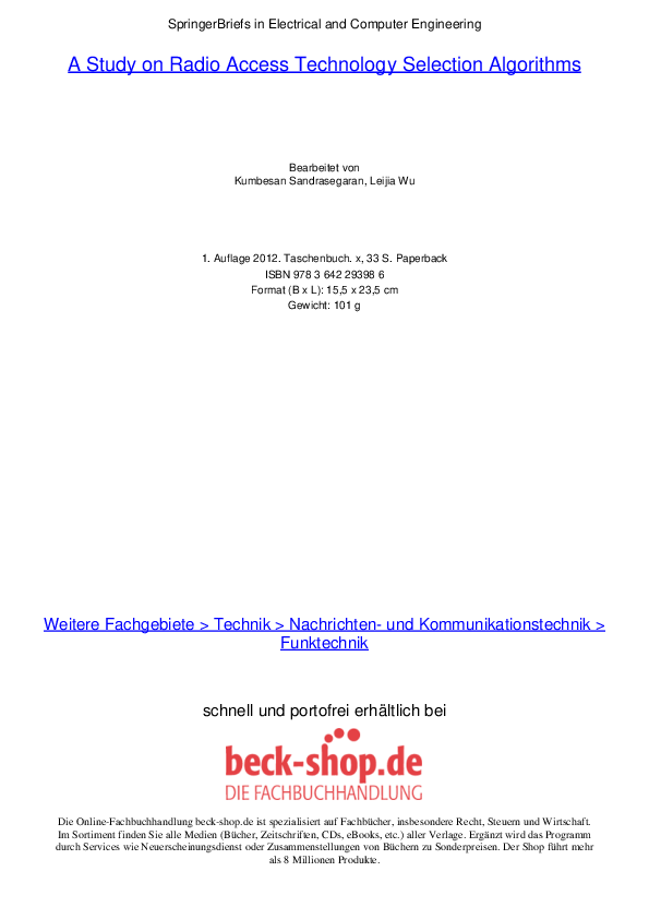 (PDF) Common Radio Resource Management