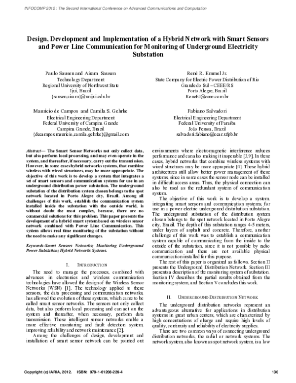 (PDF) Design, Development and Implementation of a Hybrid Network with Smart Sensors and Power ...