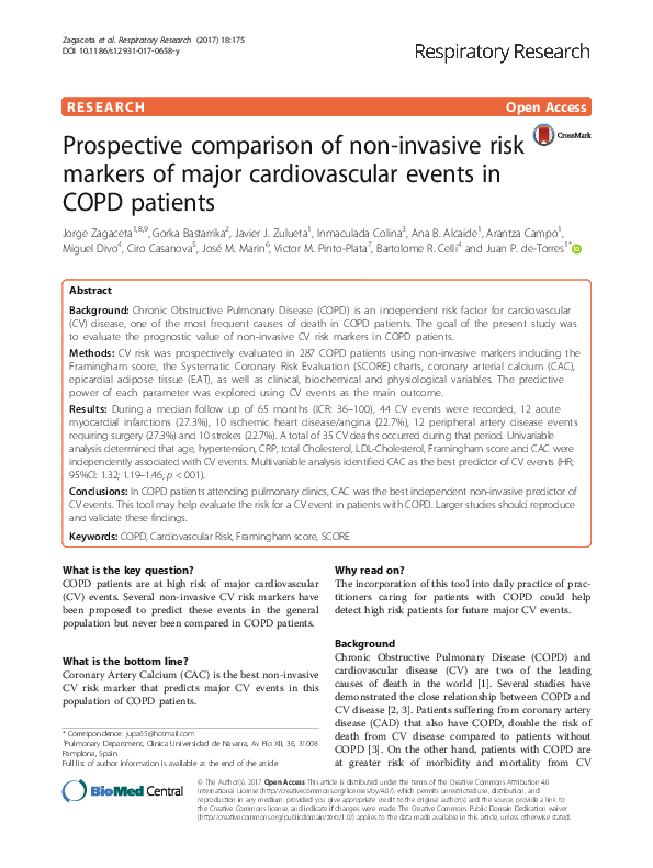 (PDF) Prospective comparison of non-invasive risk markers of major ...