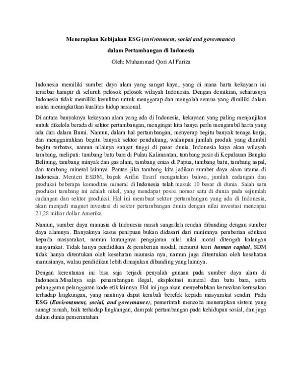 (DOC) Essay lomba