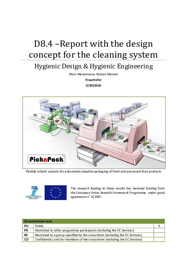 (PDF) D8.4 Report with the design concept for the cleaning system ...
