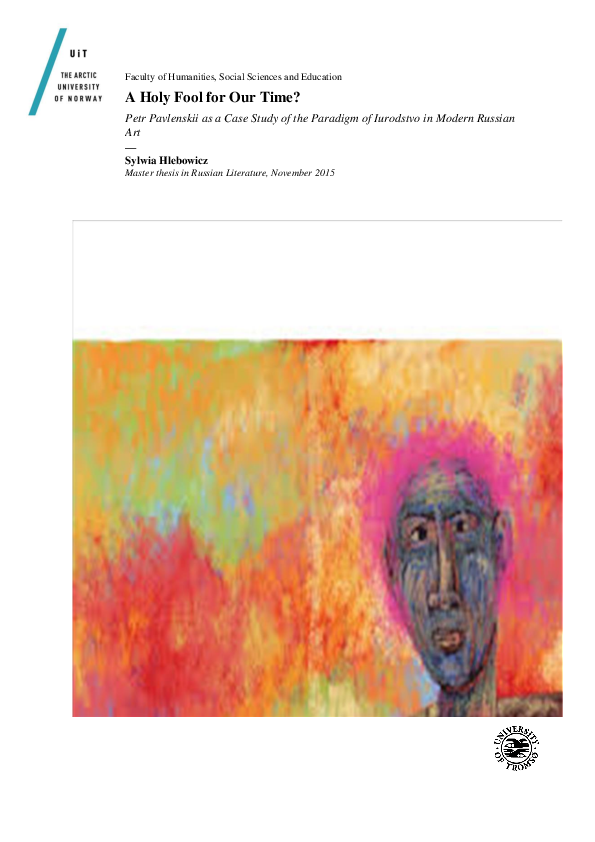 (PDF) A Holy Fool of Our Time? Petr Pavlenskii as a Case Study of the ...