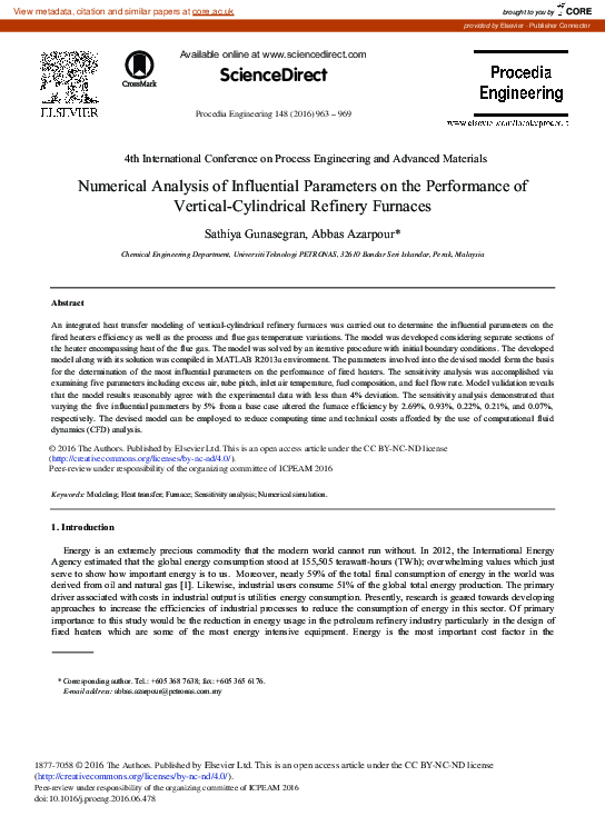 (PDF) Numerical Analysis of Influential Parameters on the Performance of Vertical-Cylindrical ...