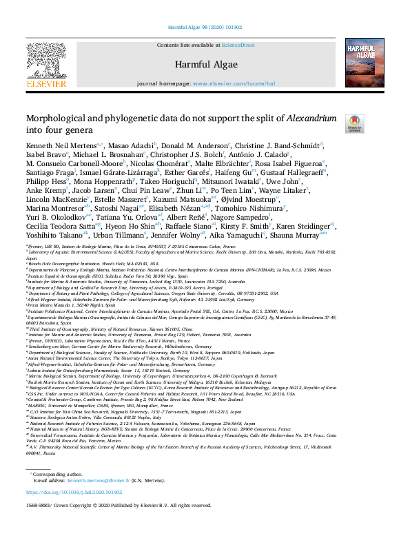 (PDF) Morphological and phylogenetic data do not support the split of ...