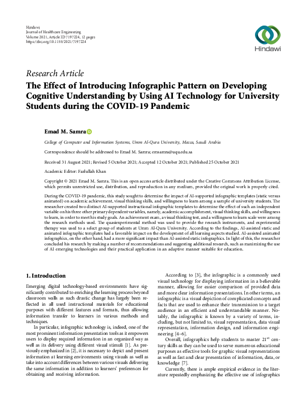 (PDF) The Effect of Introducing Infographic Pattern on Developing ...