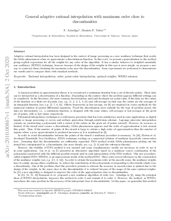 (PDF) General adaptive rational interpolation with maximum order close ...