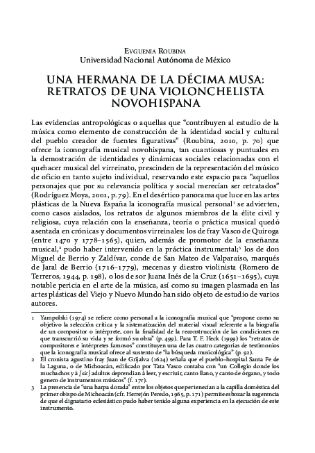 (PDF) Una hermana de la décima musa: Retratos de una violonchelista ...