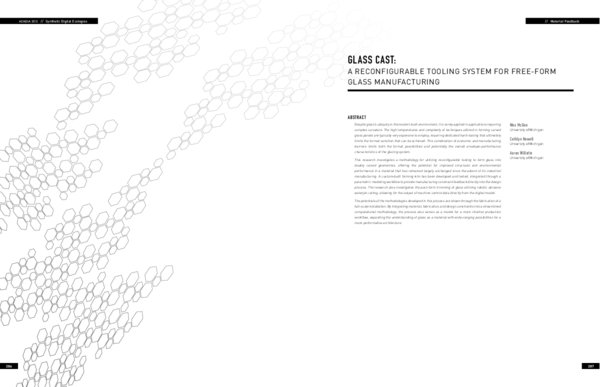 (PDF) Glass Cast: A Reconfigurable Tooling System for Free-Form Glass ...