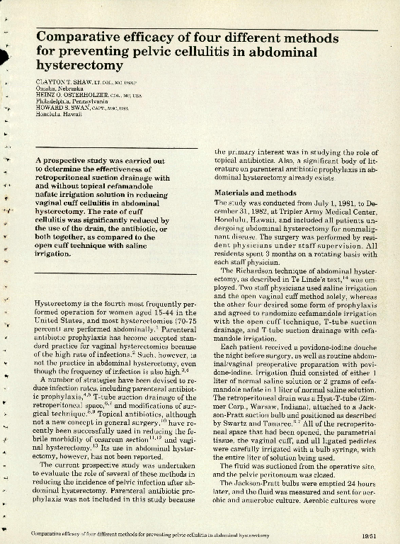 (PDF) Comparative efficacy of four different methods for preventing ...