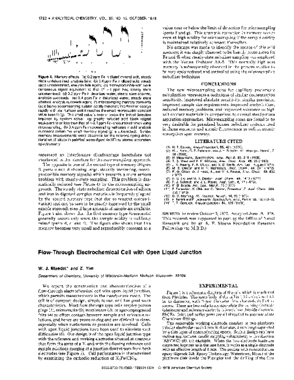 (PDF) Flow-through electrochemical cell with open liquid junction