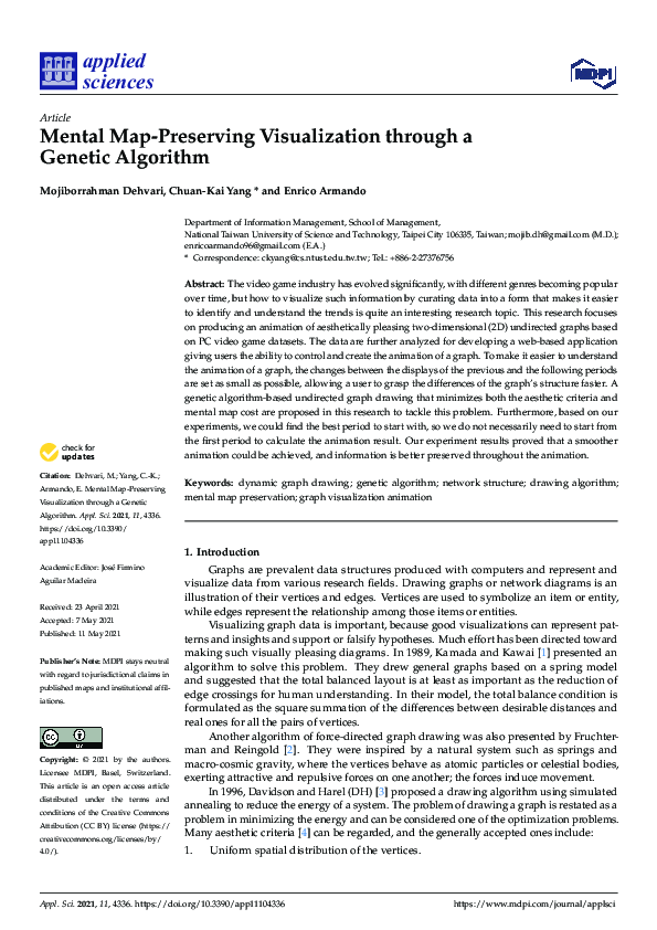 (PDF) Mental Map-Preserving Visualization through a Genetic Algorithm
