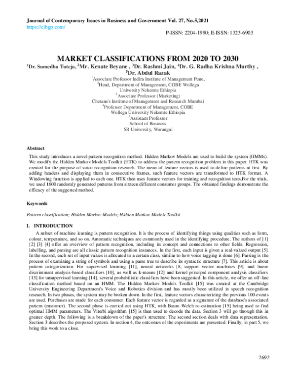 (PDF) Market Classifications from 2020 to 2030 | sumedha tuteja ...