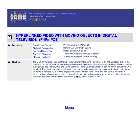 (PDF) Hyperlinked Video with Moving Objects in Digital Television ...