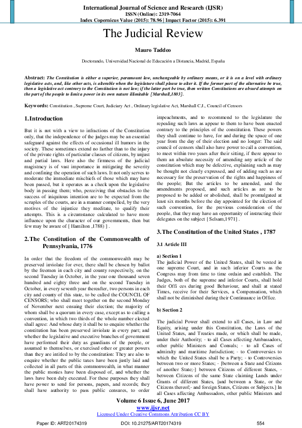 (PDF) Judicial Review