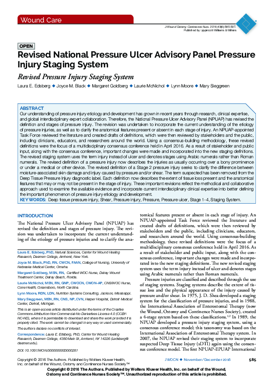 (PDF) Revised National Pressure Ulcer Advisory Panel Pressure Injury ...