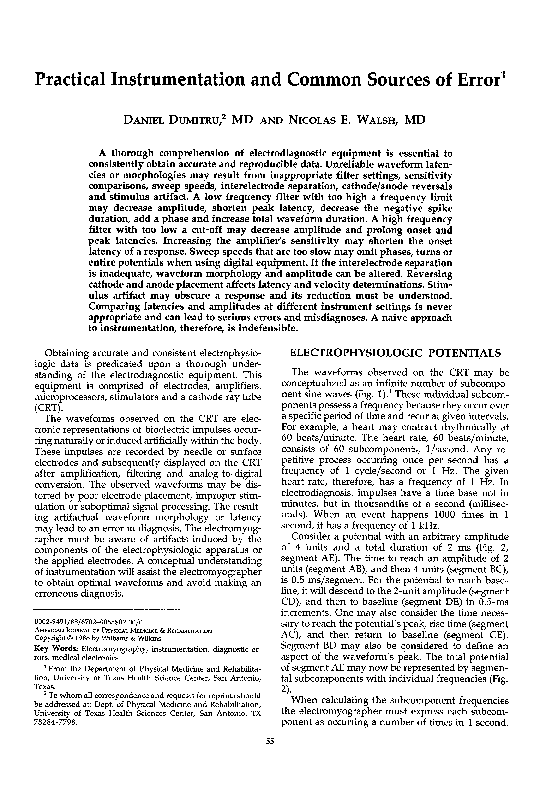 (PDF) Practical Instrumentation and Common Sources of Error