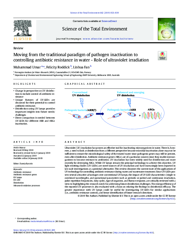 (PDF) Moving from the traditional paradigm of pathogen inactivation to ...