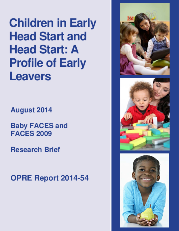 (PDF) Children in Early Head Start and Head Start: A Profile of Early ...