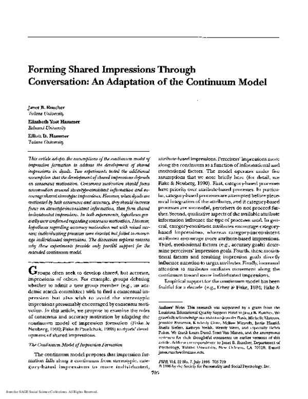 (PDF) Forming Shared Impressions Through Conversation: An Adaptation of ...