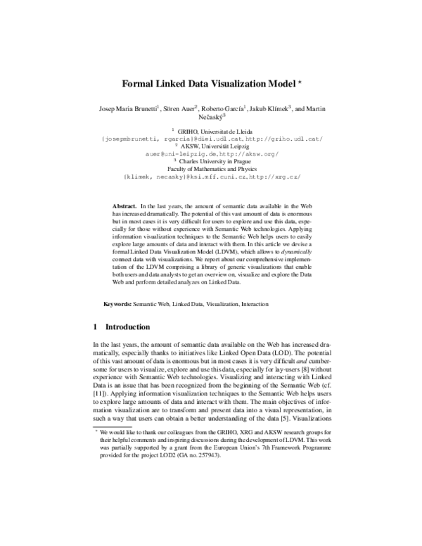 Pdf Formal Linked Data Visualization Model