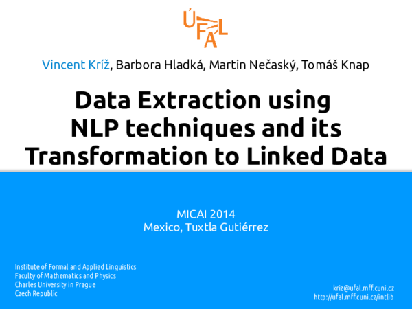 (PDF) NLP for Data Extraction and Linking Strategies