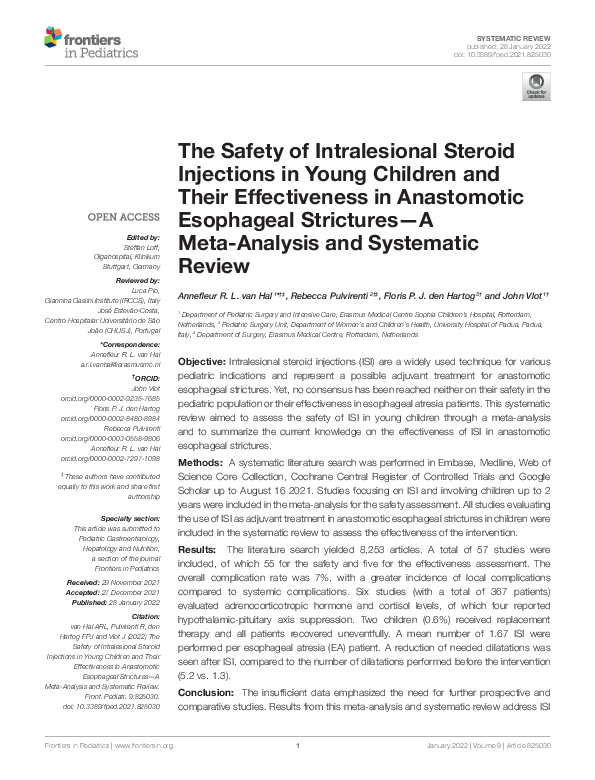 (PDF) The Safety of Intralesional Steroid Injections in Young Children ...