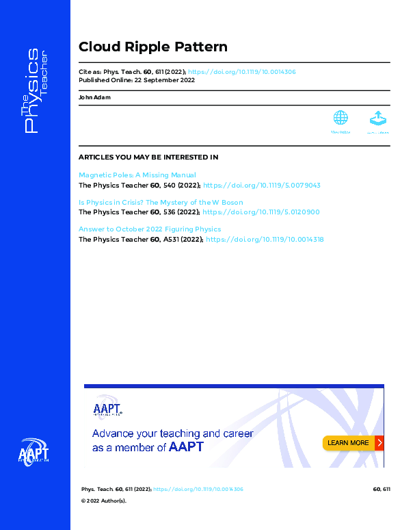 (PDF) Cloud Ripple Pattern