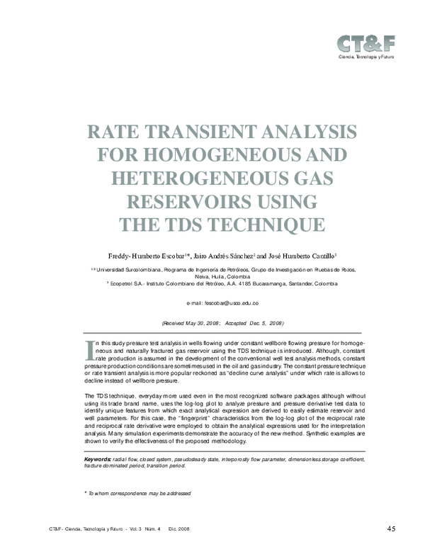 (PDF) Rate Transient Analysis for Homogeneous and Heterogeneous Gas ...