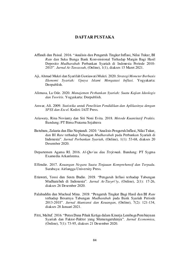 (PDF) Pengaruh Nilai Tukar Rupiah, Inflasi Dan Bi 7-DAYS (Reverse) Repo Rate Terhadap Tabungan ...