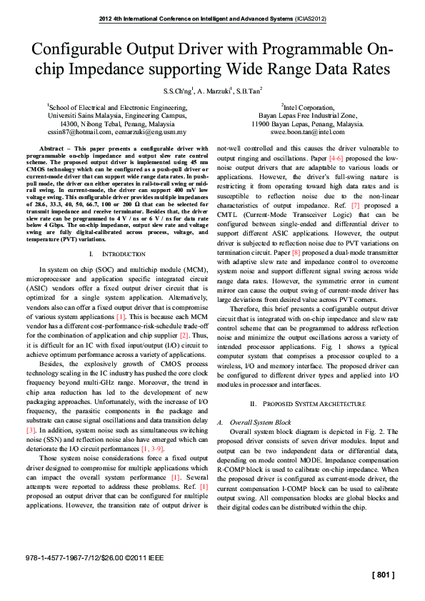 (PDF) Configurable output driver with programmable on-chip impedance supporting wide range data ...