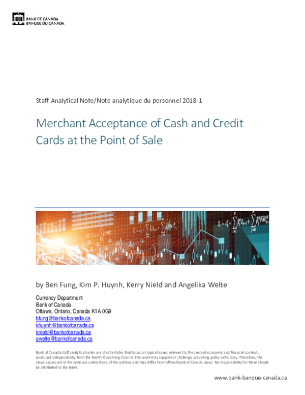 (PDF) Merchant Acceptance of Cash and Credit Cards at the Point of Sale