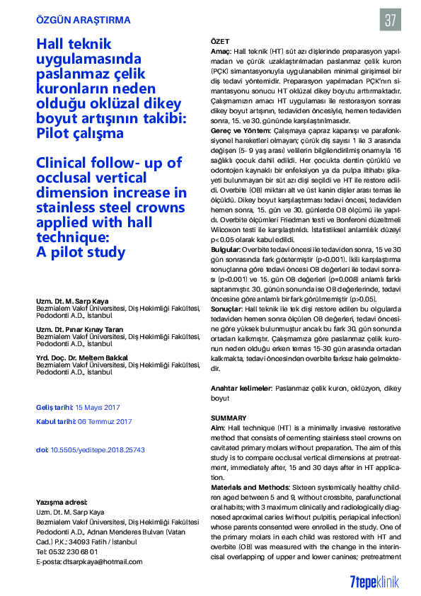 (PDF) Clinical follow- up of occlusal vertical dimension increase in ...