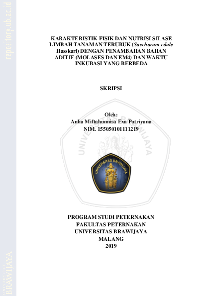 (PDF) Karakteristik Fisik dan Nutrisi Silase Limbah Tanaman Terubuk ...