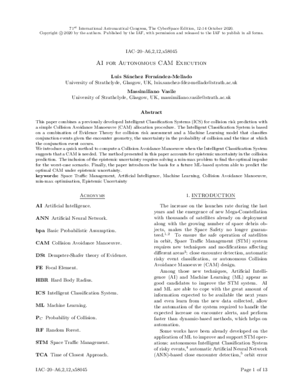 (PDF) AI for autonomous CAM execution