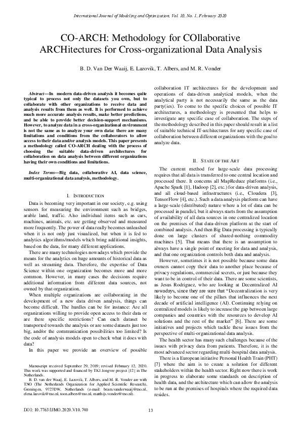 (PDF) CO-ARCH: Methodology for COllaborative ARCHitectures for Cross ...