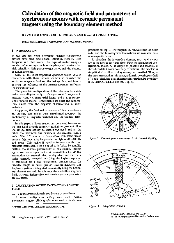 (PDF) Calculation of the magnetic field and parameters of synchronous motors with ceramic ...