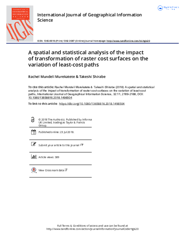 (PDF) A spatial and statistical analysis of the impact of ...