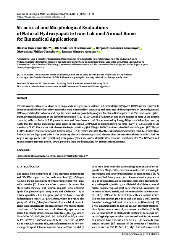 (PDF) Structural and Morphological Evaluations of Natural ...