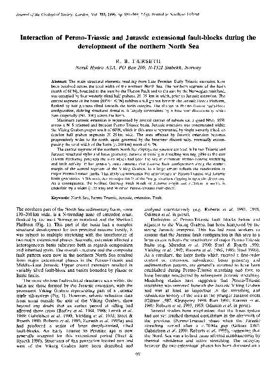 (PDF) Interaction of Permo-Triassic and Jurassic extensional fault ...