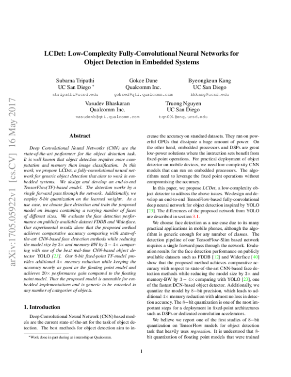 (PDF) LCDet: Low-Complexity Fully-Convolutional Neural Networks for ... (PDF) LCDet: Low-Complexity Fully-Convolutional Neural Networks for ...